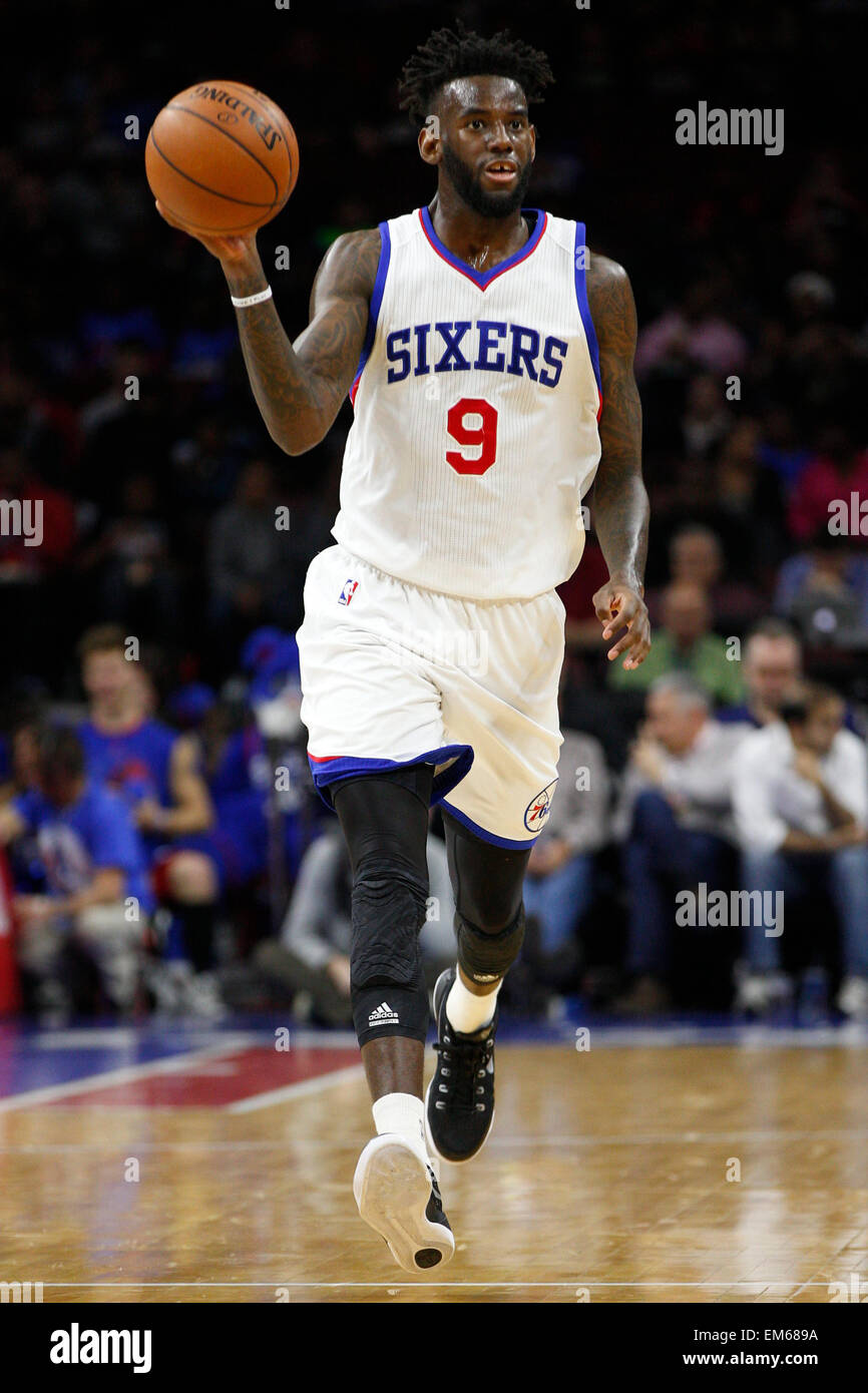 April 15, 2015: Philadelphia 76ers guard JaKarr Sampson (9) in action ...