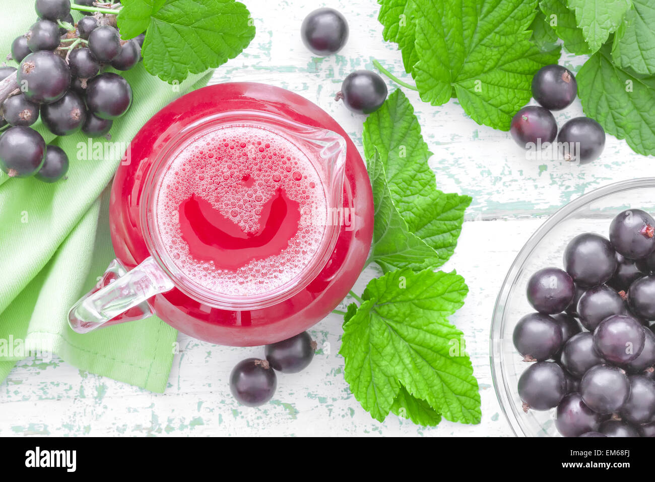 Black currant juice Stock Photo - Alamy