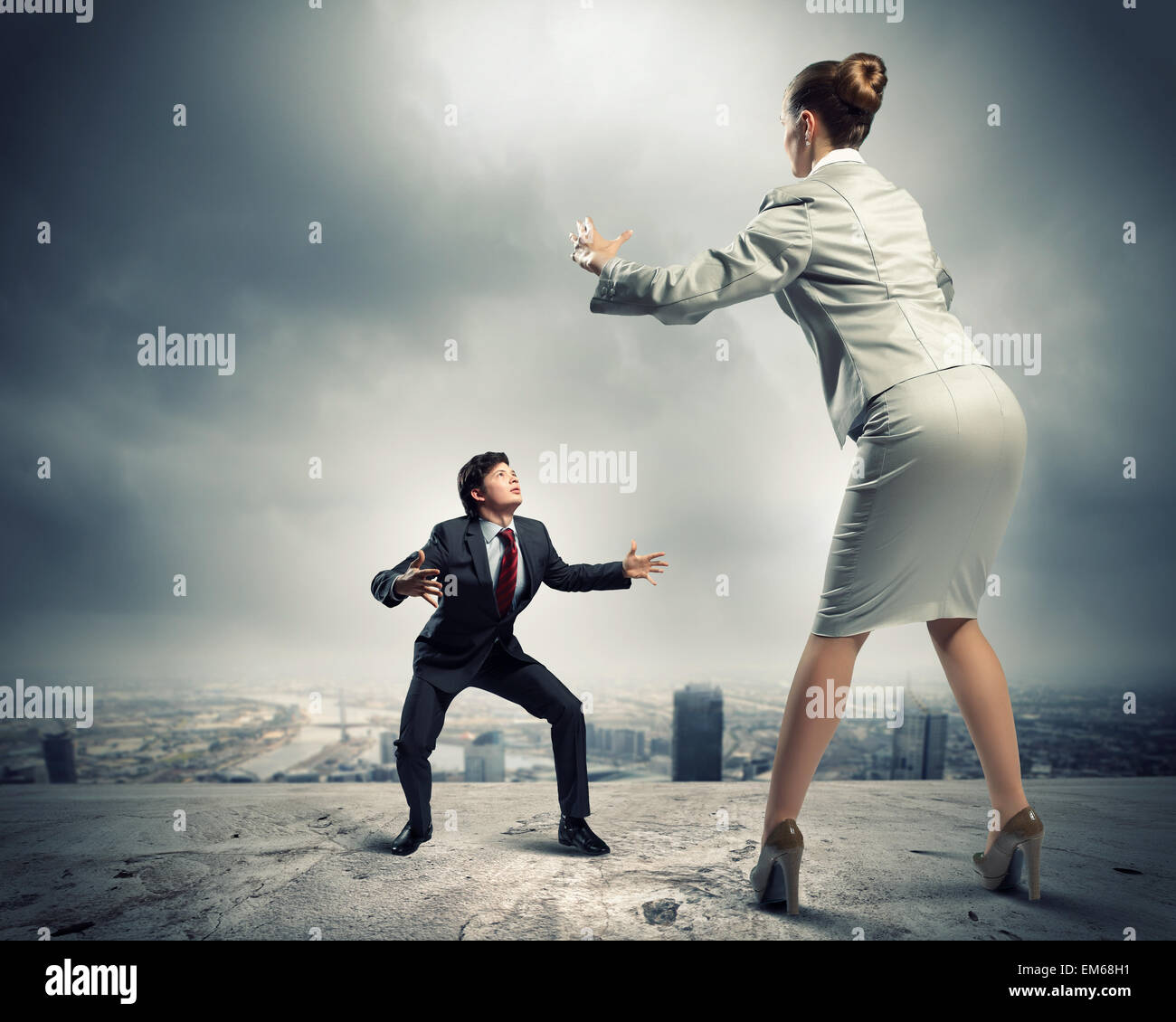 Business competition arguing businesspeople hi-res stock photography ...