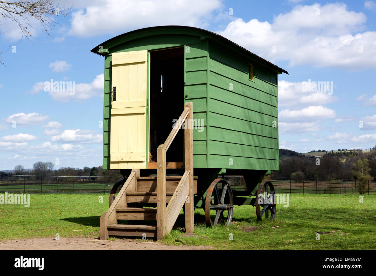 Old gypsy caravan inside hi-res stock photography and images - Alamy