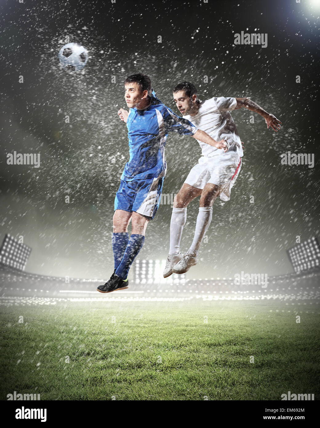 Two football player Stock Photo - Alamy
