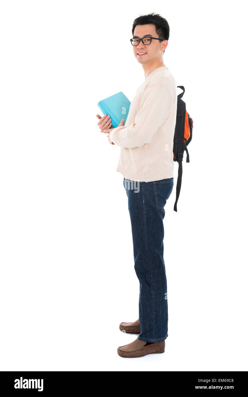 Full length Asian adult student Stock Photo - Alamy