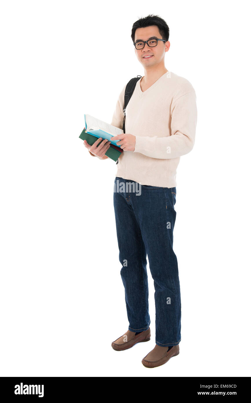 Full body Asian adult student Stock Photo - Alamy