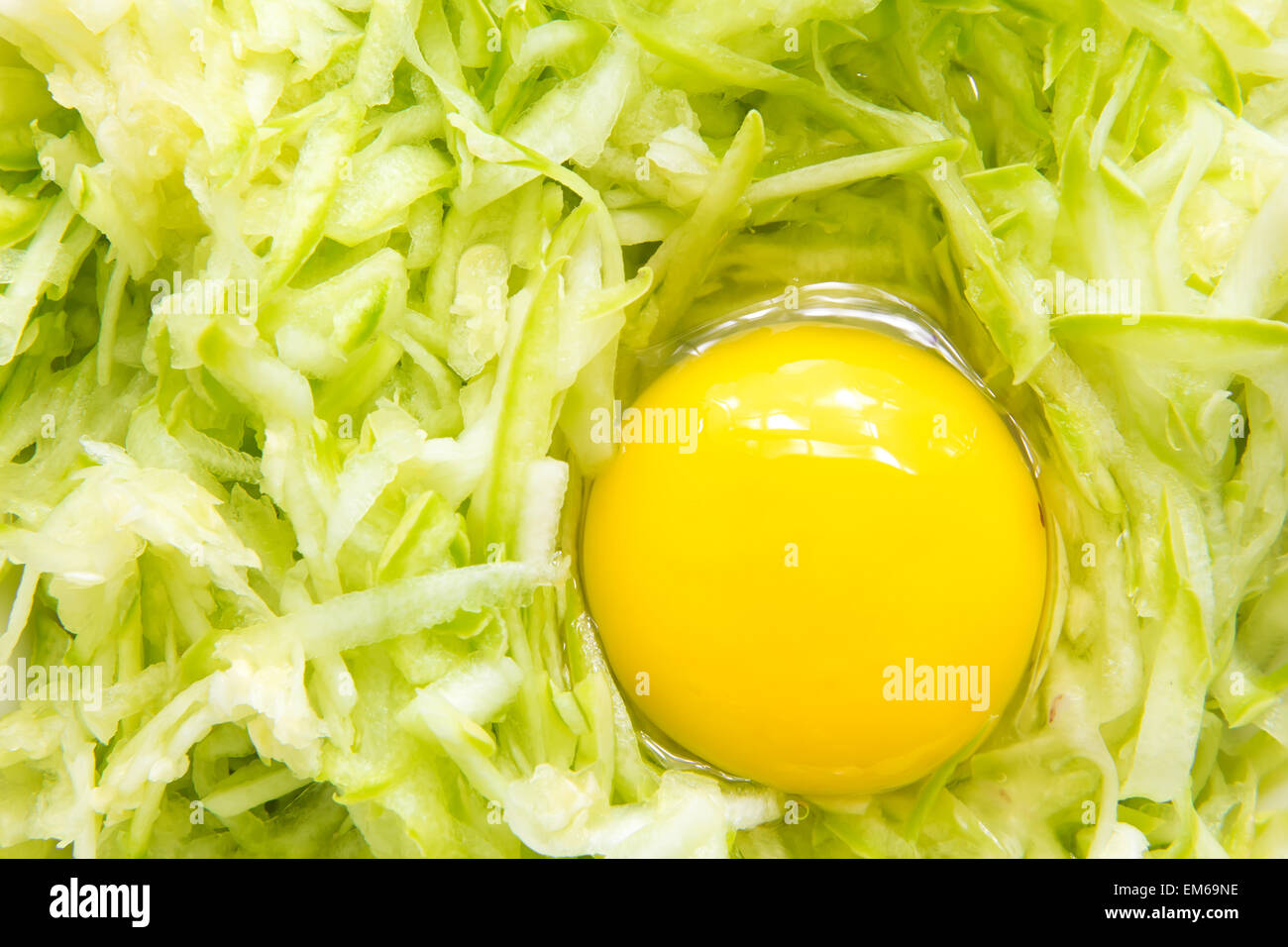Grated marrow with eggs Stock Photo - Alamy