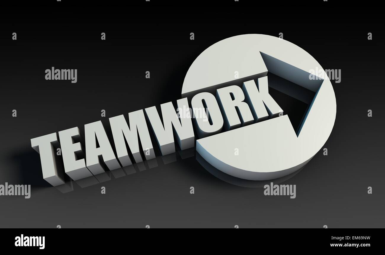 Good teamwork word abstract hi-res stock photography and images - Alamy