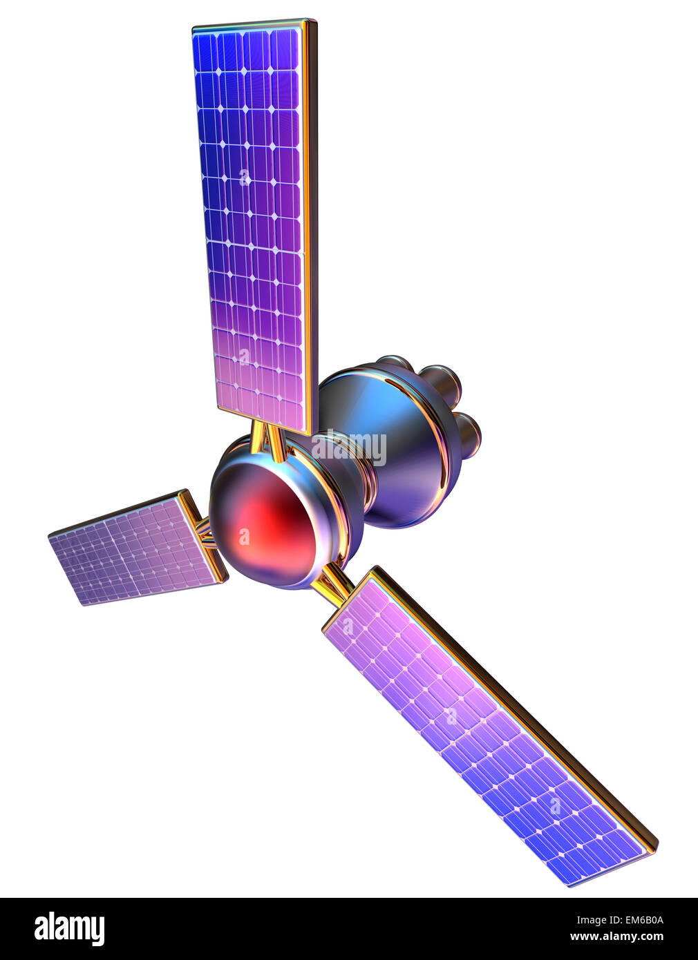 3D model of an artificial satellite of the Earth Stock Photo - Alamy