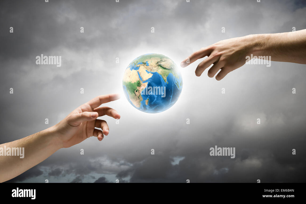 Human earth interaction hi-res stock photography and images - Alamy