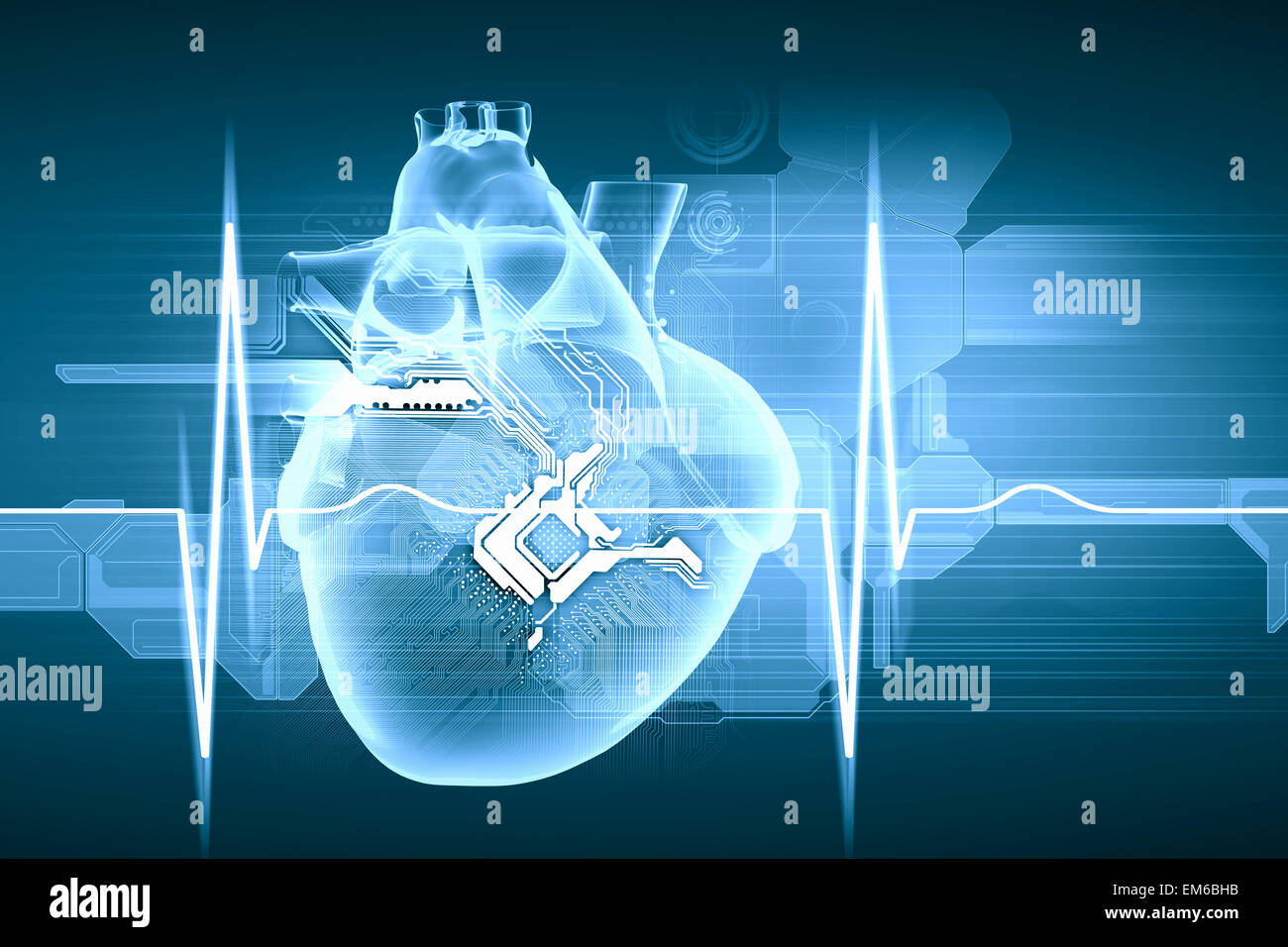 Human heart beats Stock Photo - Alamy