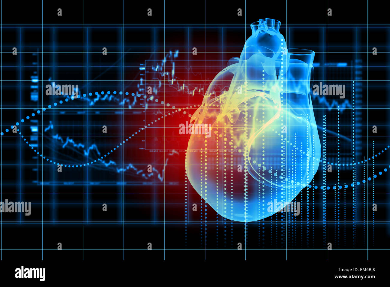3d heart diagram hi-res stock photography and images - Alamy