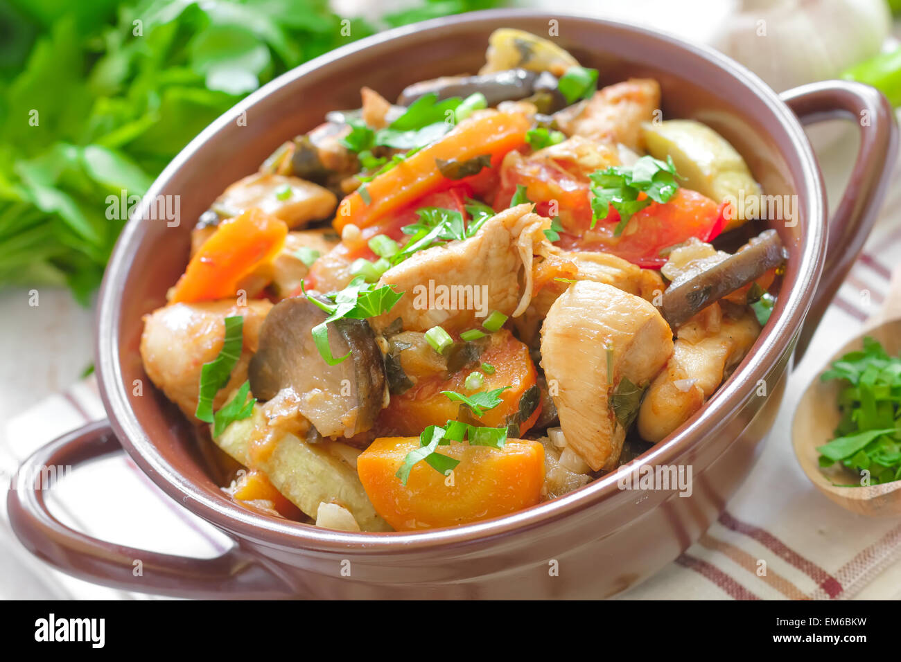 Meat and vegetables Stock Photo - Alamy