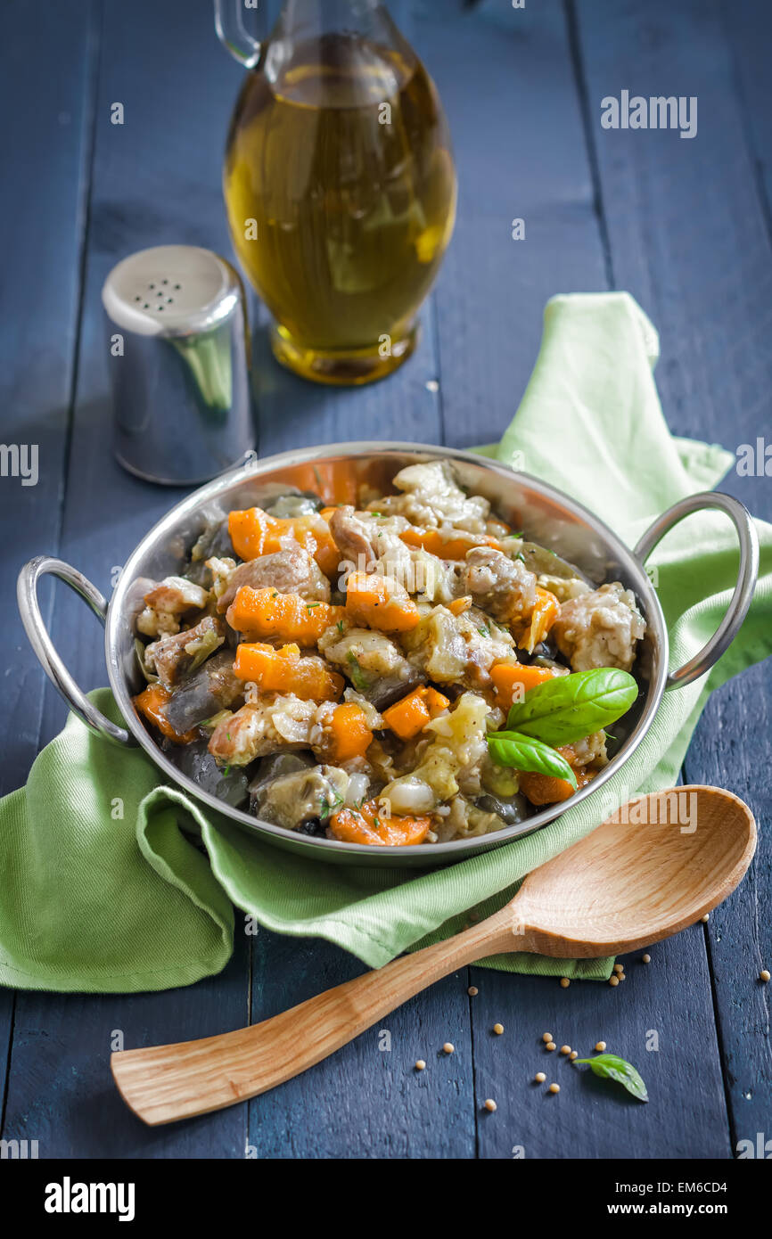 Meat and vegetables Stock Photo - Alamy