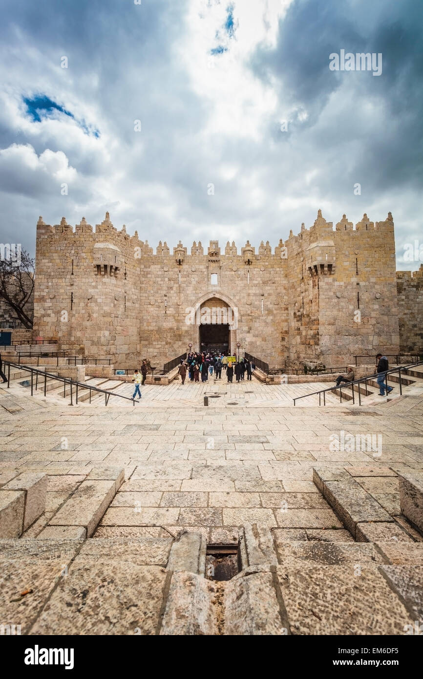 Israel, Damascus Gate; Jerusalem Stock Photo - Alamy