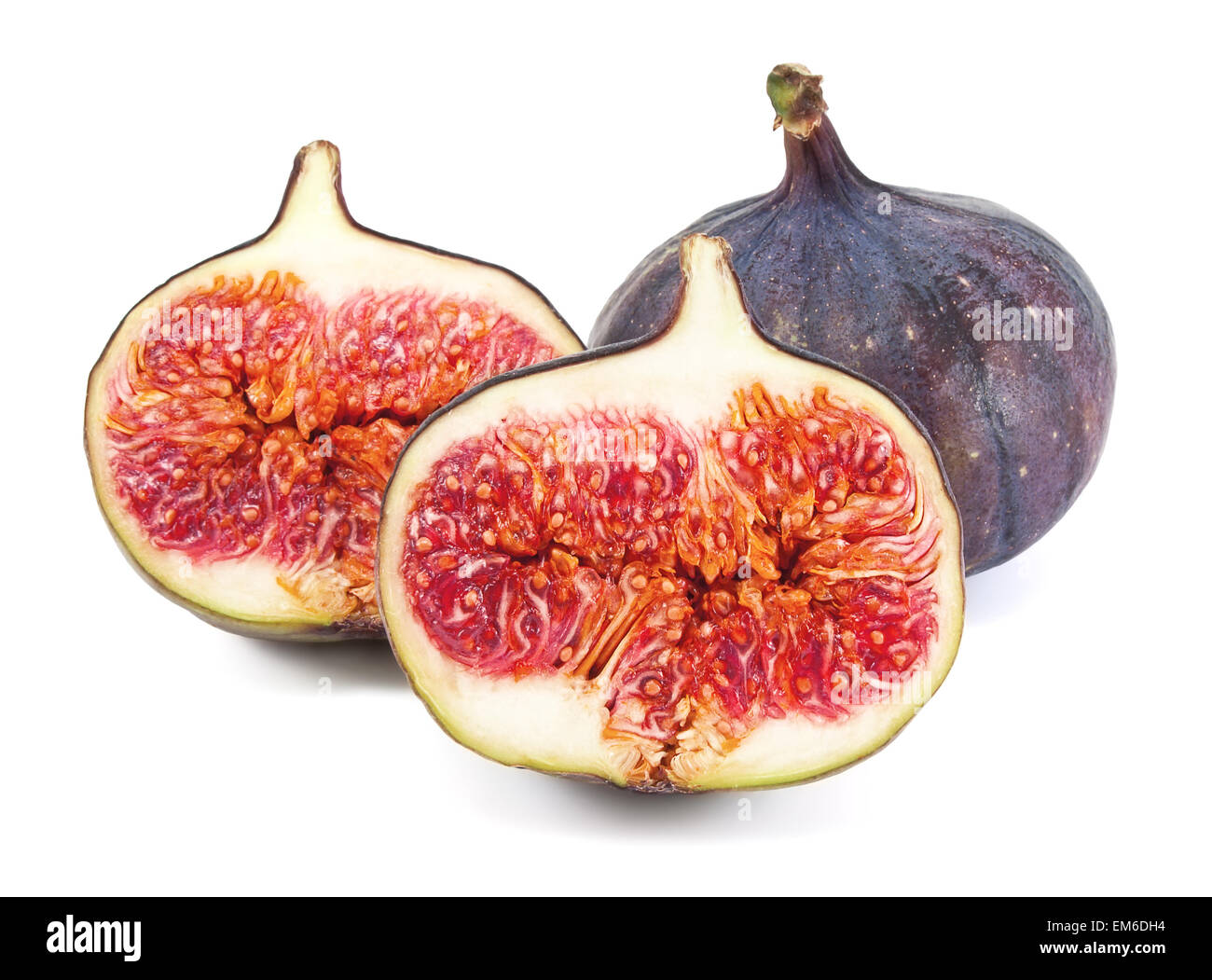 Fresh purple figs whole Cut Out Stock Images & Pictures - Alamy