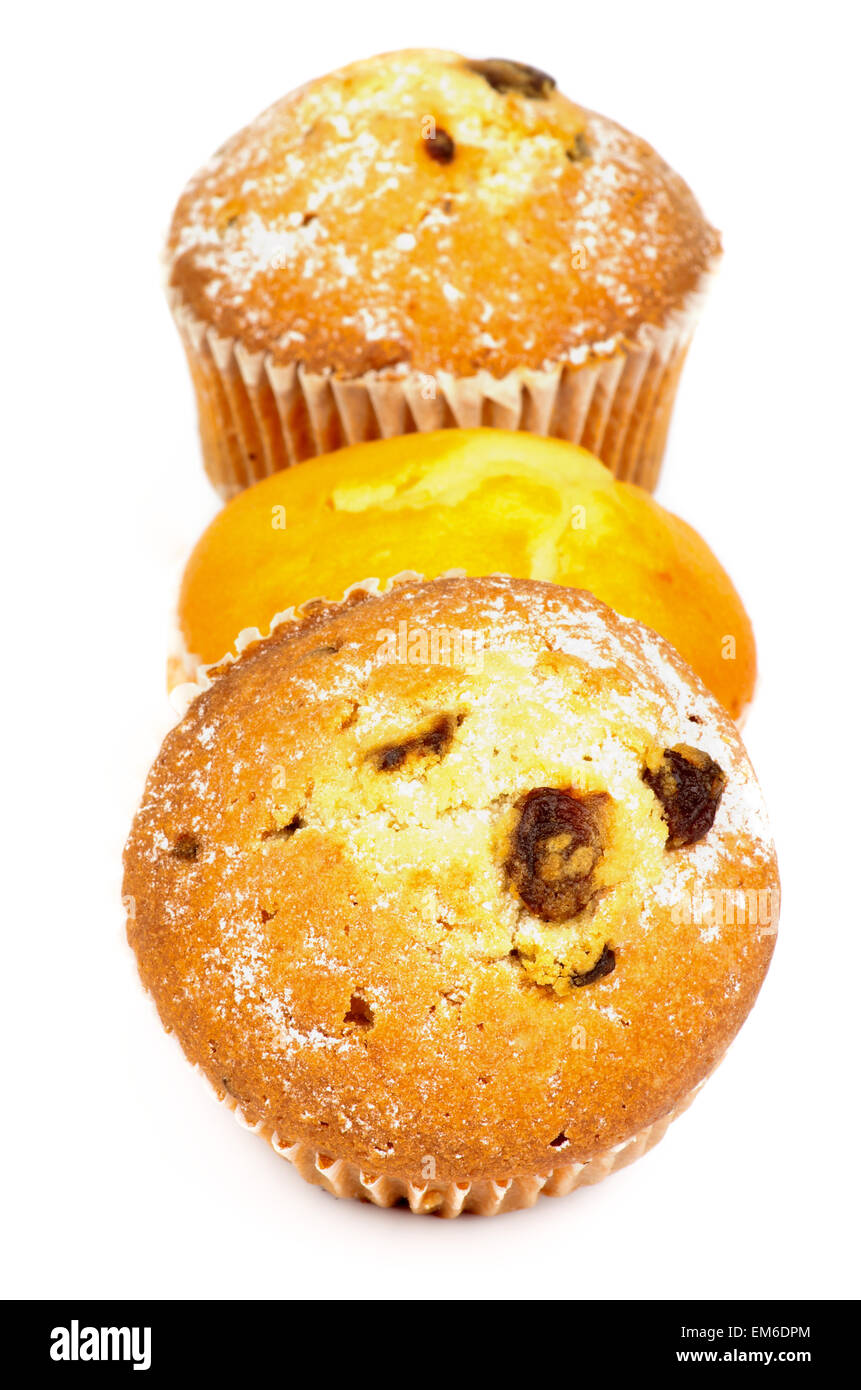 Muffin cakes in row hi-res stock photography and images - Alamy