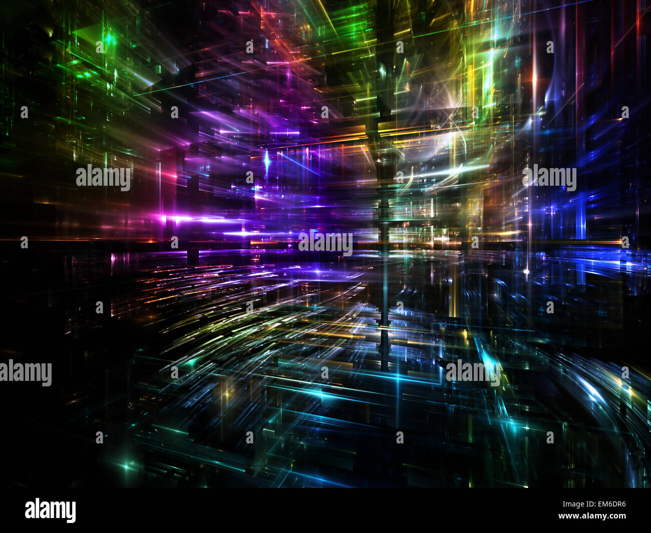 Fractal World Composition Stock Photo - Alamy