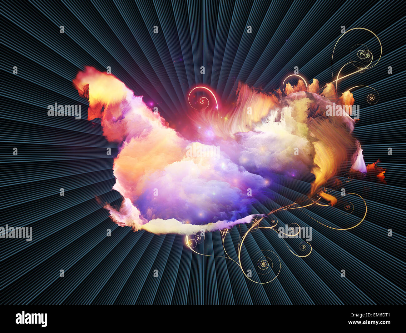 Shining Color Burst Stock Photo - Alamy