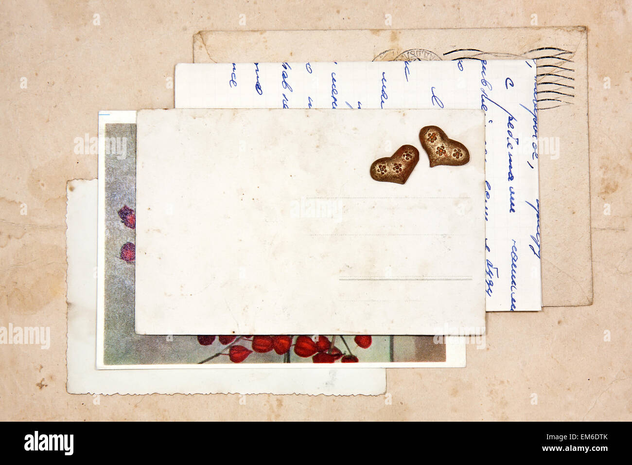 Border of old letters hi-res stock photography and images - Alamy