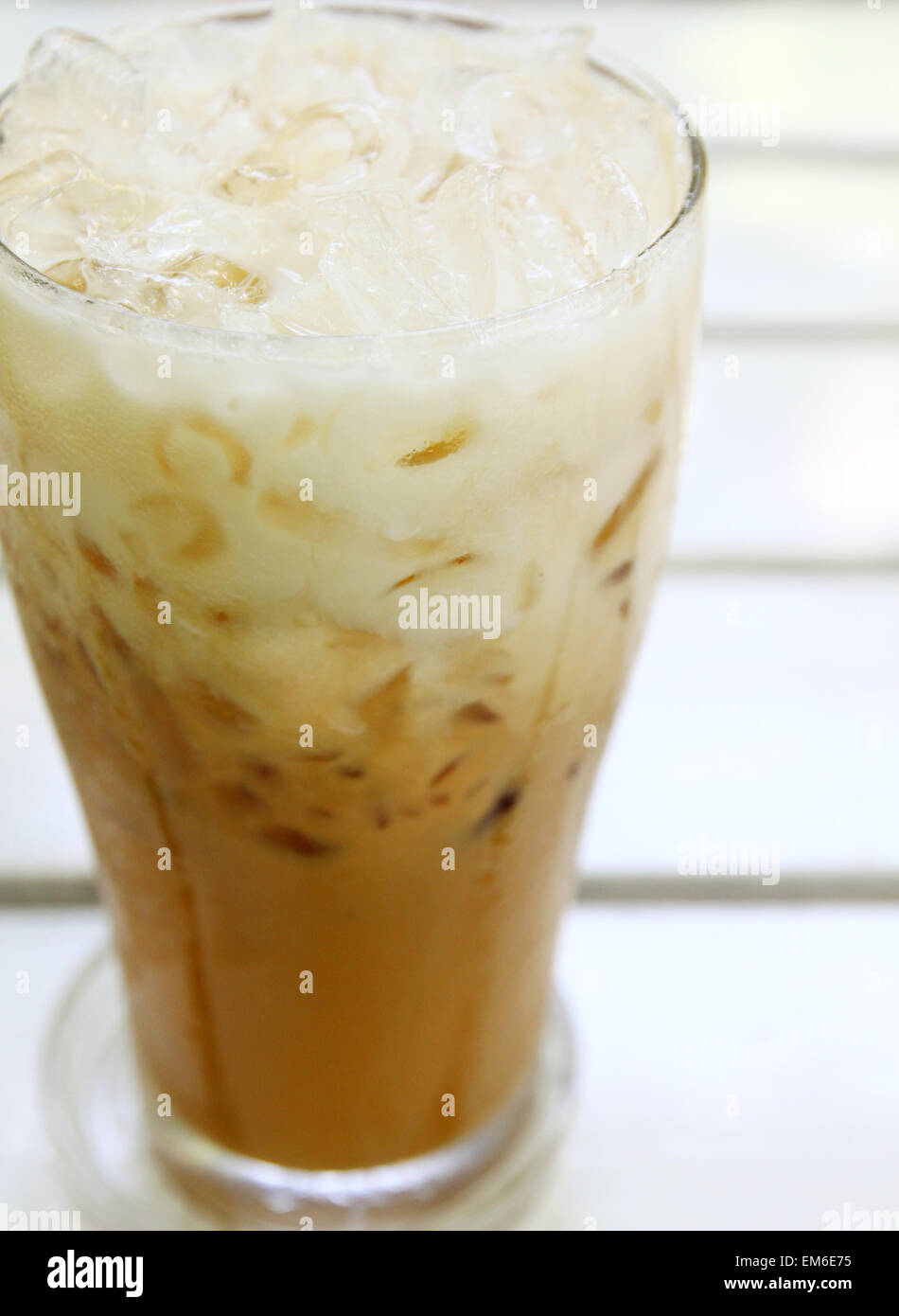 Refreshing iced coffee Stock Photo - Alamy