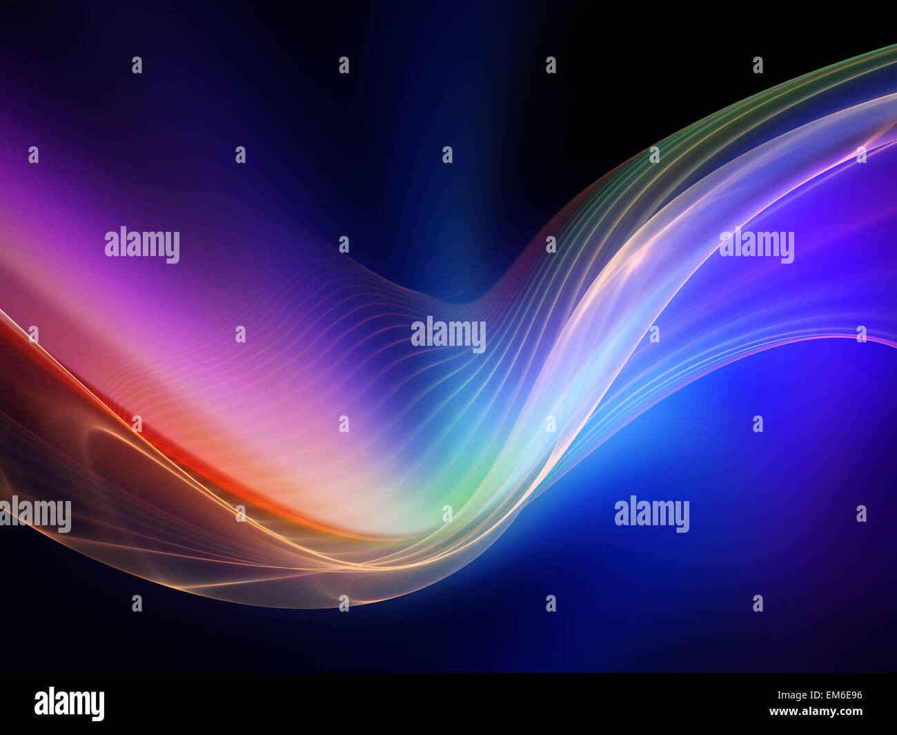 Fractal Waves Arrangement Stock Photo - Alamy