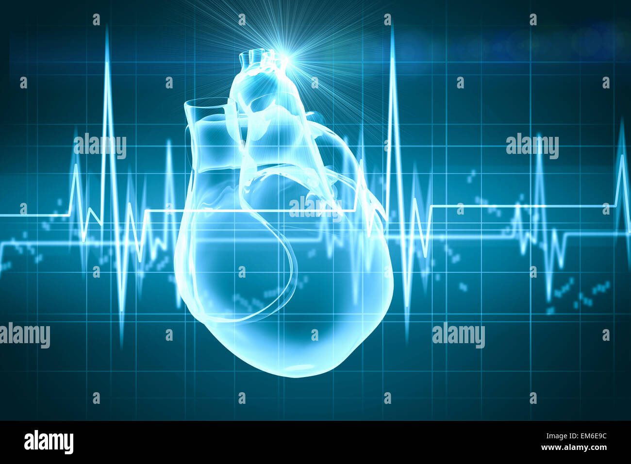 Human heart beats Stock Photo - Alamy