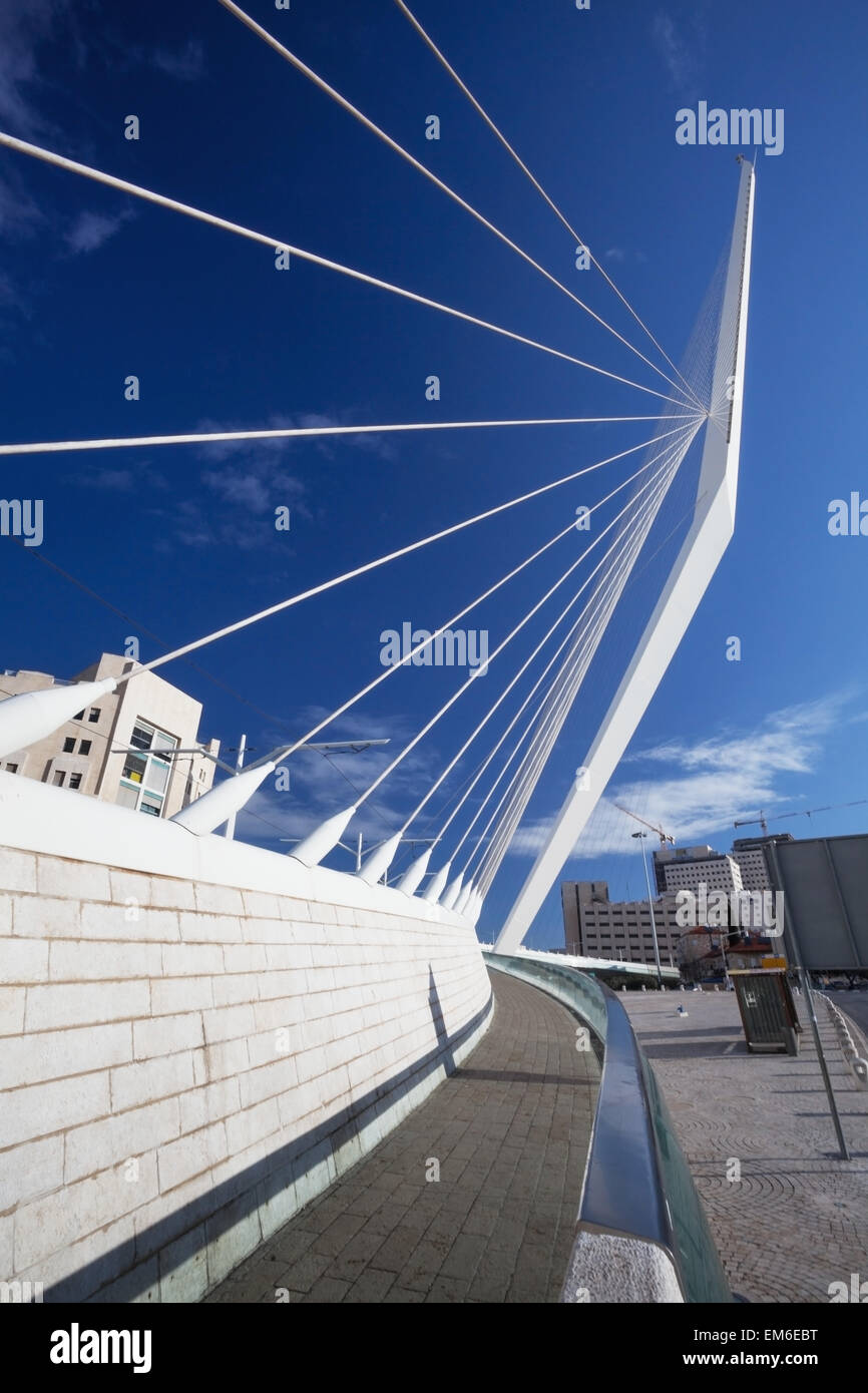 Israel, Suspension Bridge; Jerusalem Stock Photo - Alamy