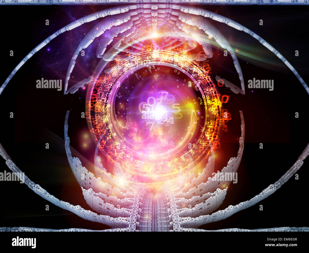 Light of Numbers Stock Photo - Alamy