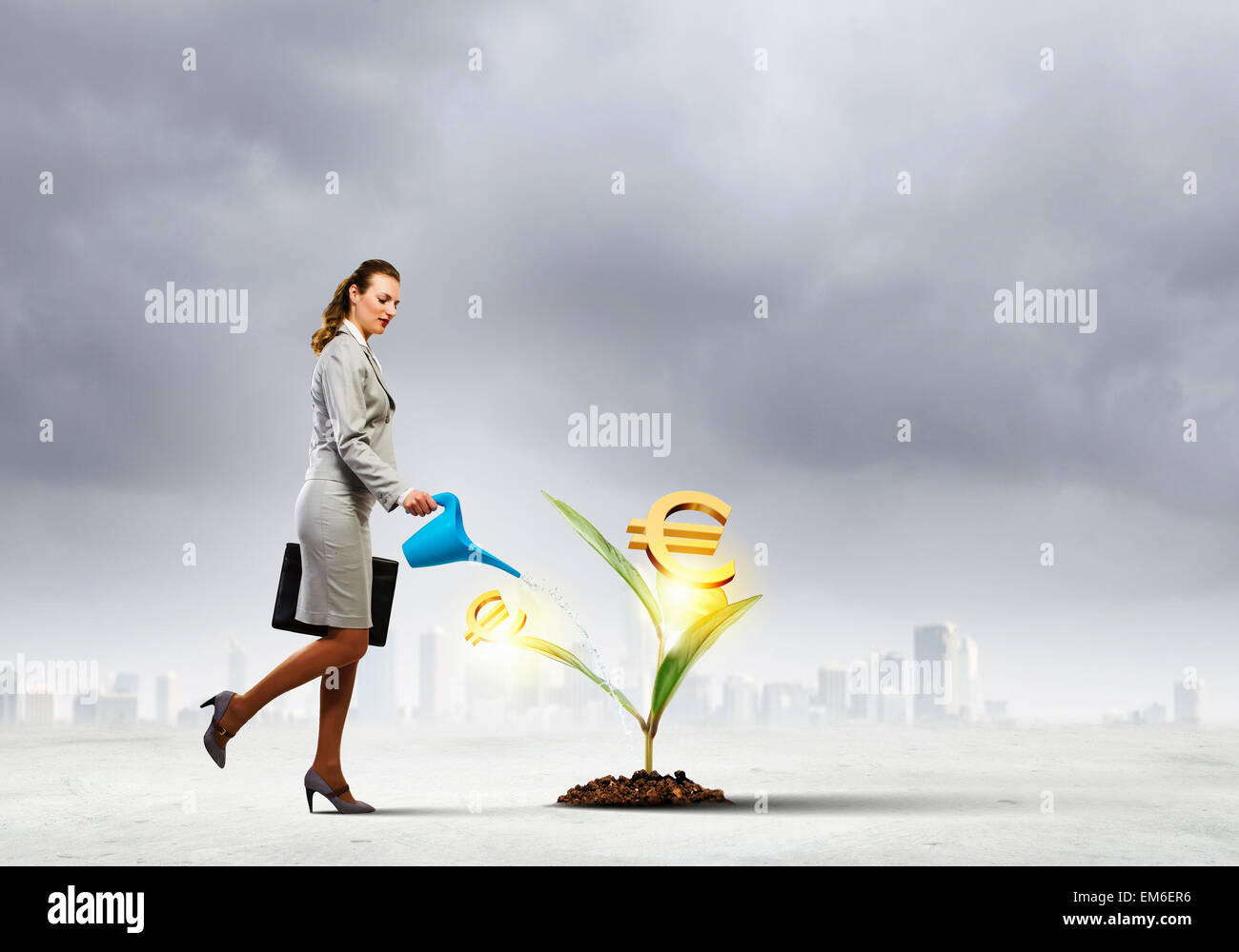 Money making concept Stock Photo - Alamy