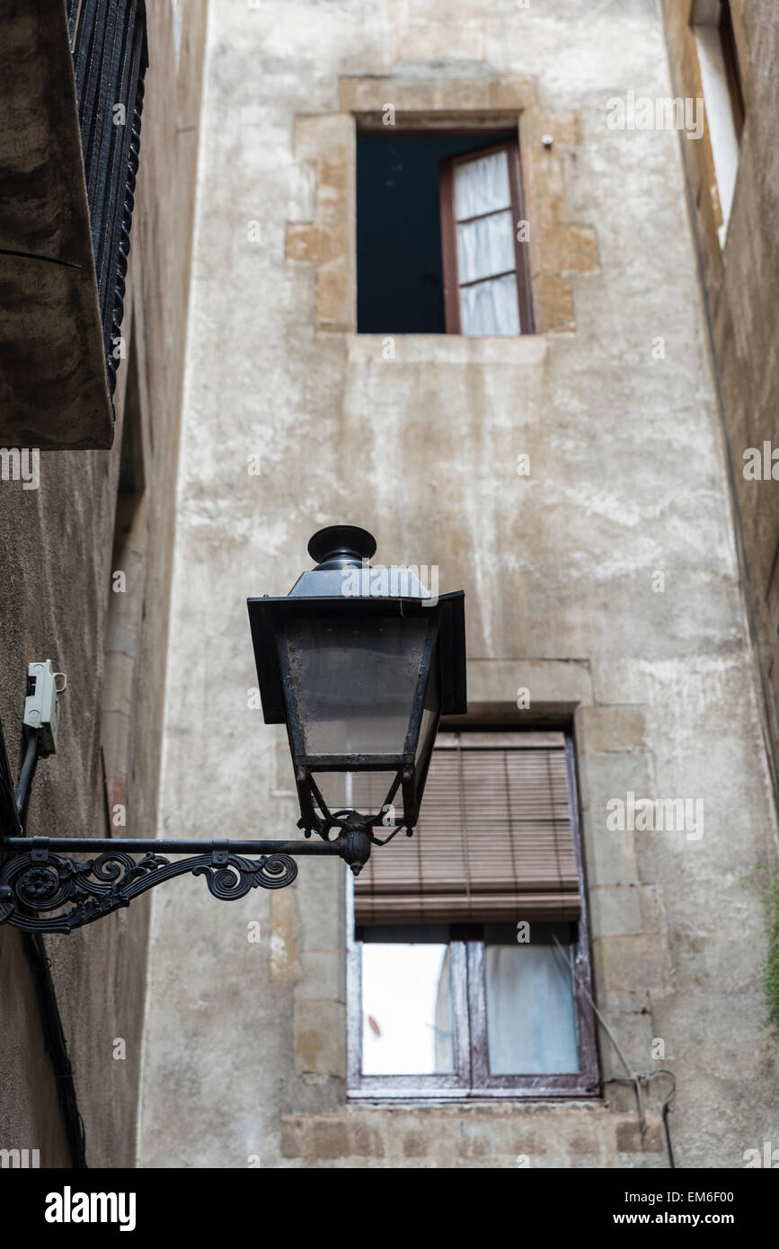 Barcelona lamp post street hi-res stock photography and images - Alamy