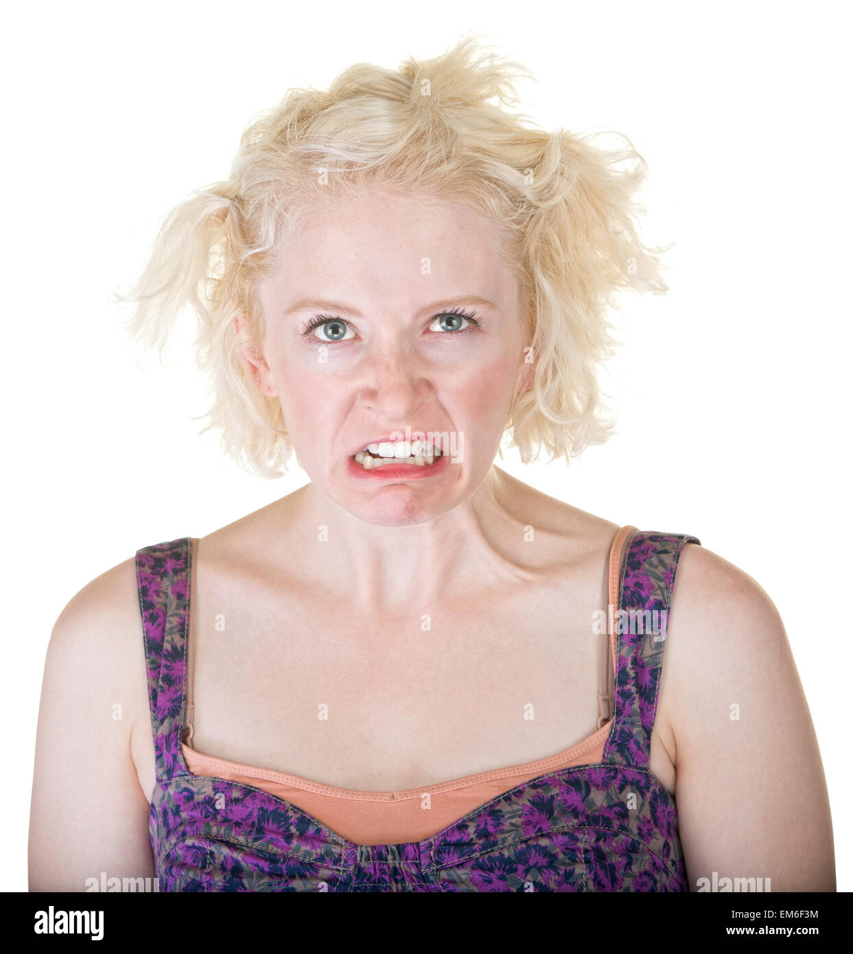Lady Making a Face Stock Photo - Alamy