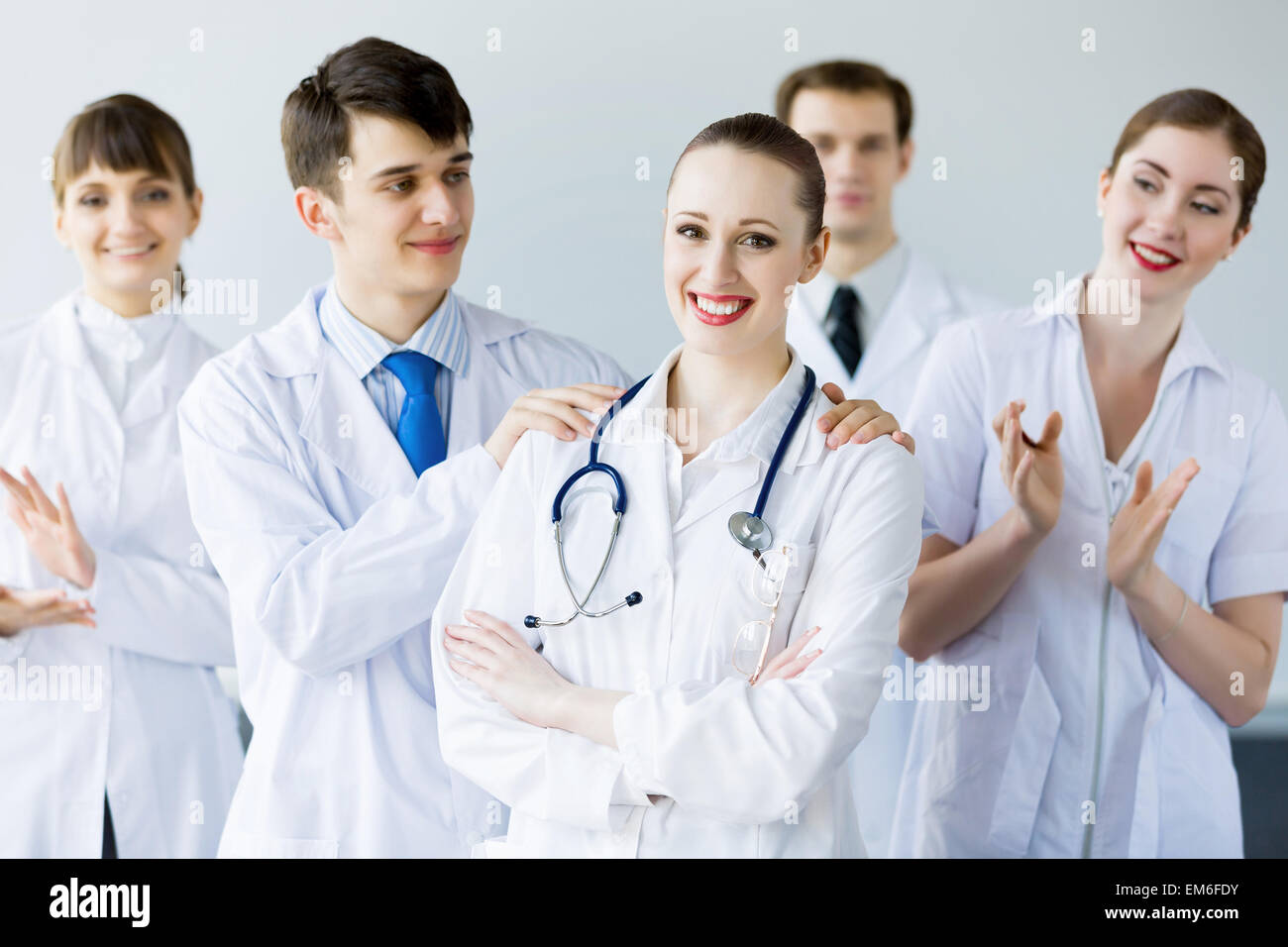 Successful female doctor Stock Photo - Alamy