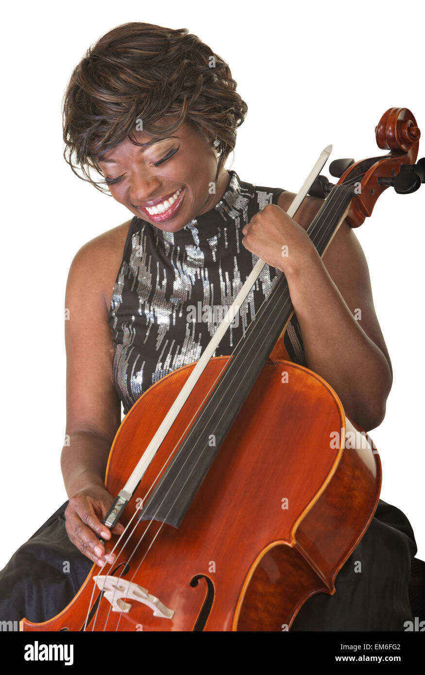 Lady and cello hi-res stock photography and images - Alamy
