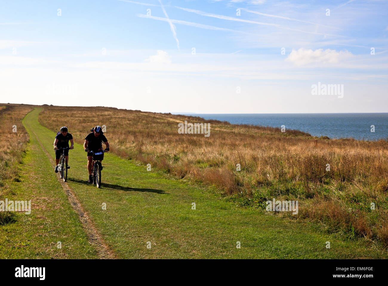 RS 2178. Reculver Country Park, The Oyster Way, Kent, England Stock ...
