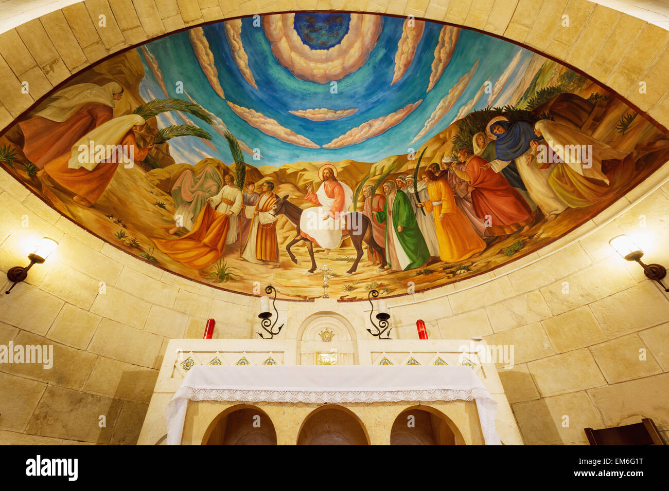 Palm Sunday Church,Church,Donkey,Palm Sunday Stock Photo - Alamy