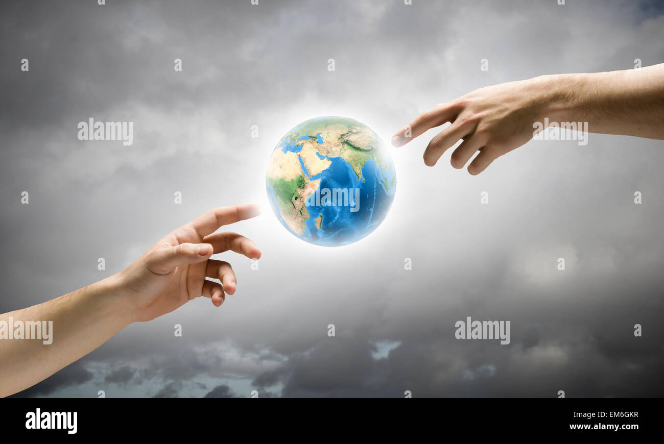 Human earth interaction hi-res stock photography and images - Alamy