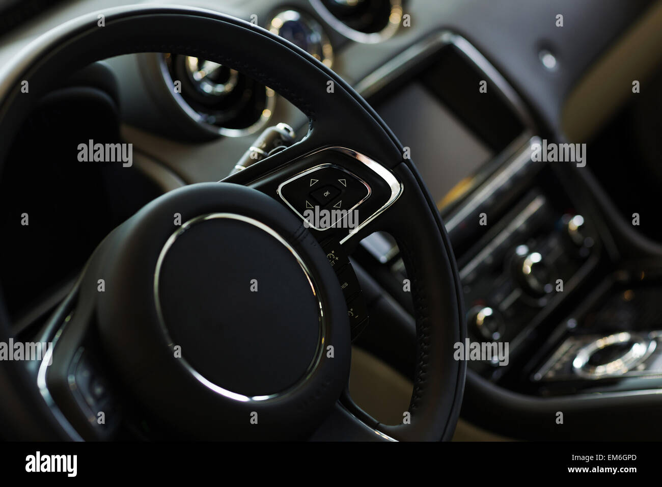 Car steering wheel Stock Photo - Alamy
