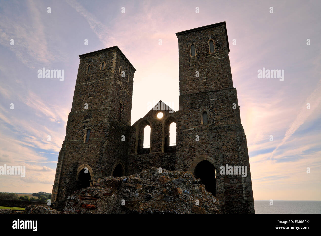 RS 2187. Reculver Country Park, Reculver Towers, Kent, England Stock ...