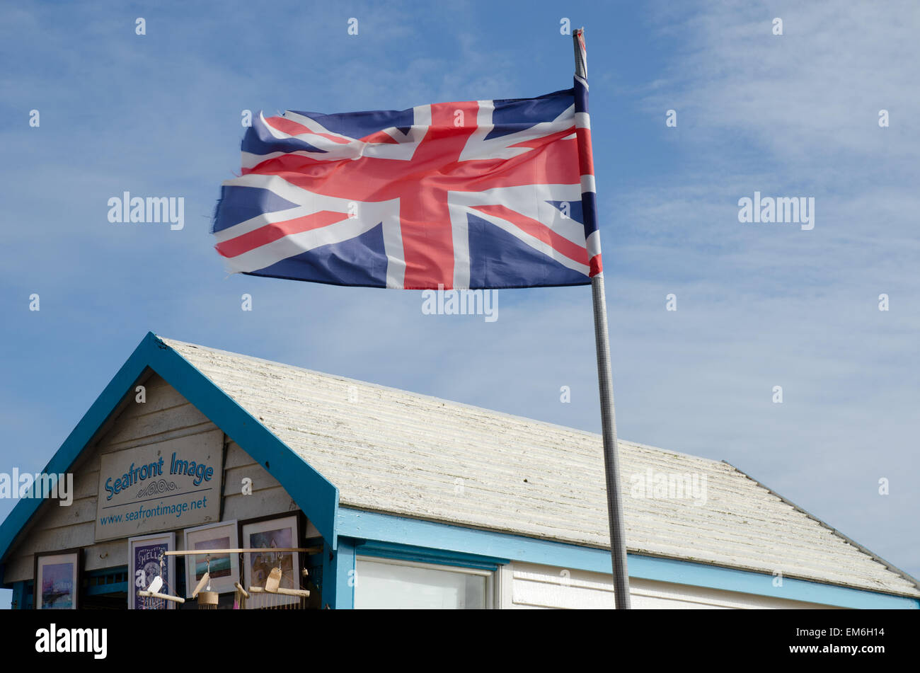 Union jack flag pole hi-res stock photography and images - Alamy