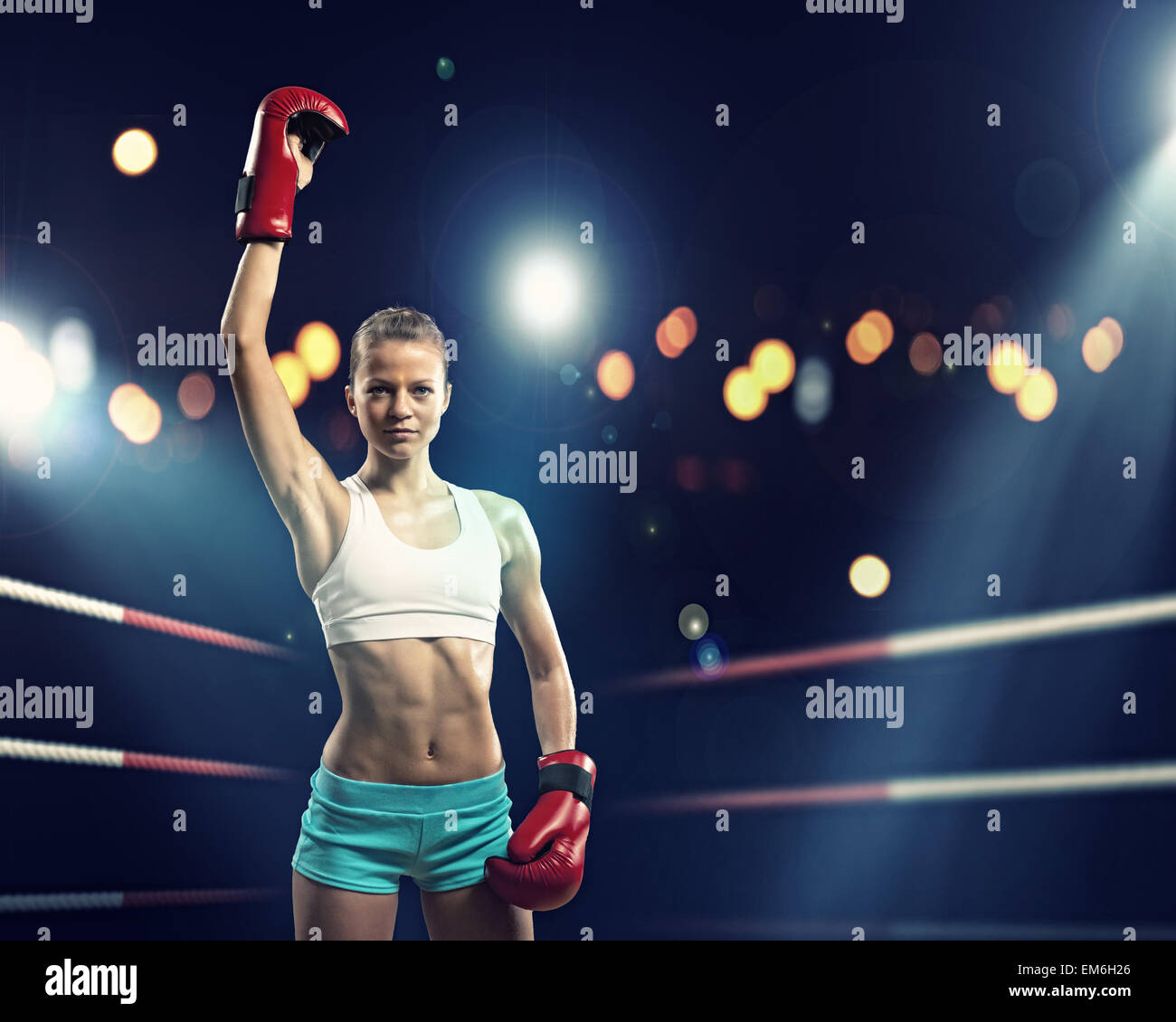 Young boxer woman Stock Photo - Alamy