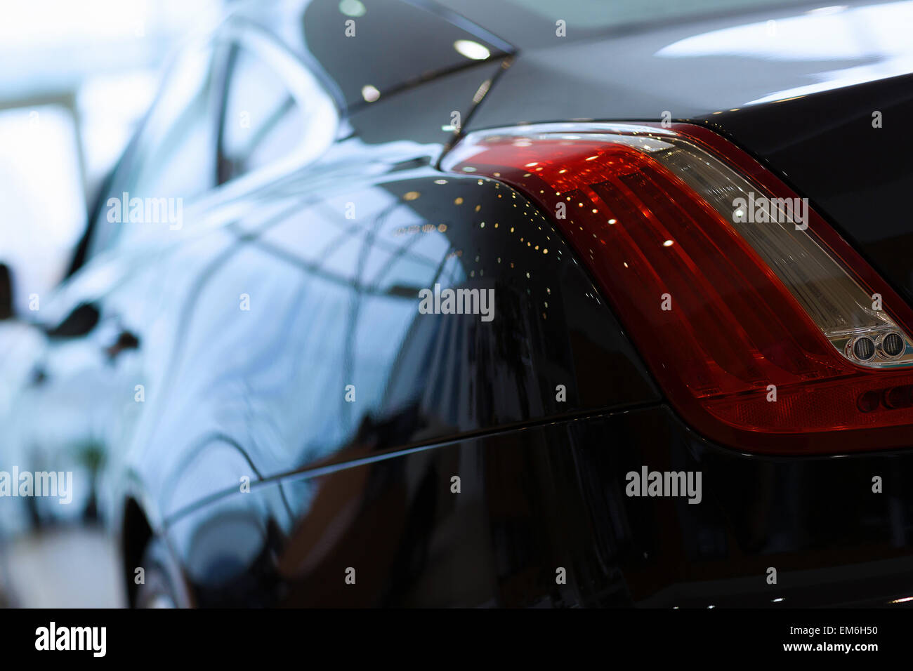 Rear view of luxury car Stock Photo - Alamy