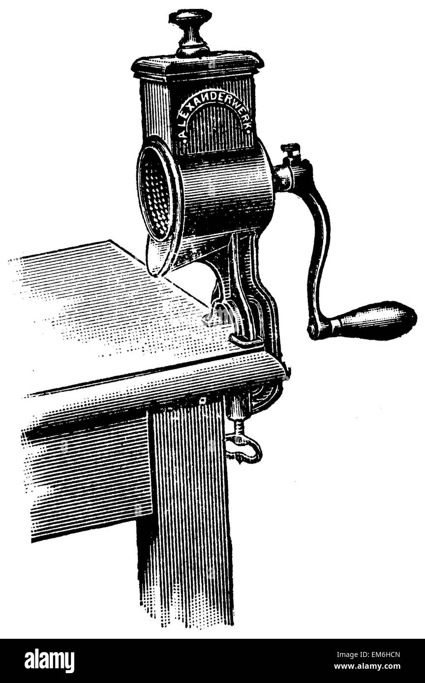 Grating machine Black and White Stock Photos & Images - Alamy