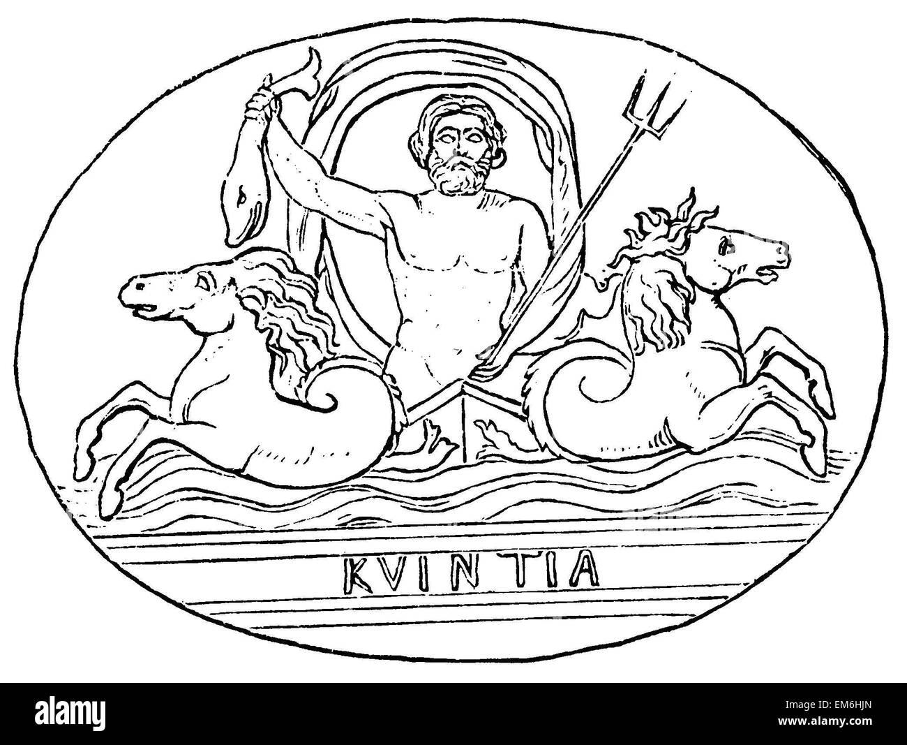 Sculpture Figurines God of The Sea Greek Olympian God Ancient Greece ...