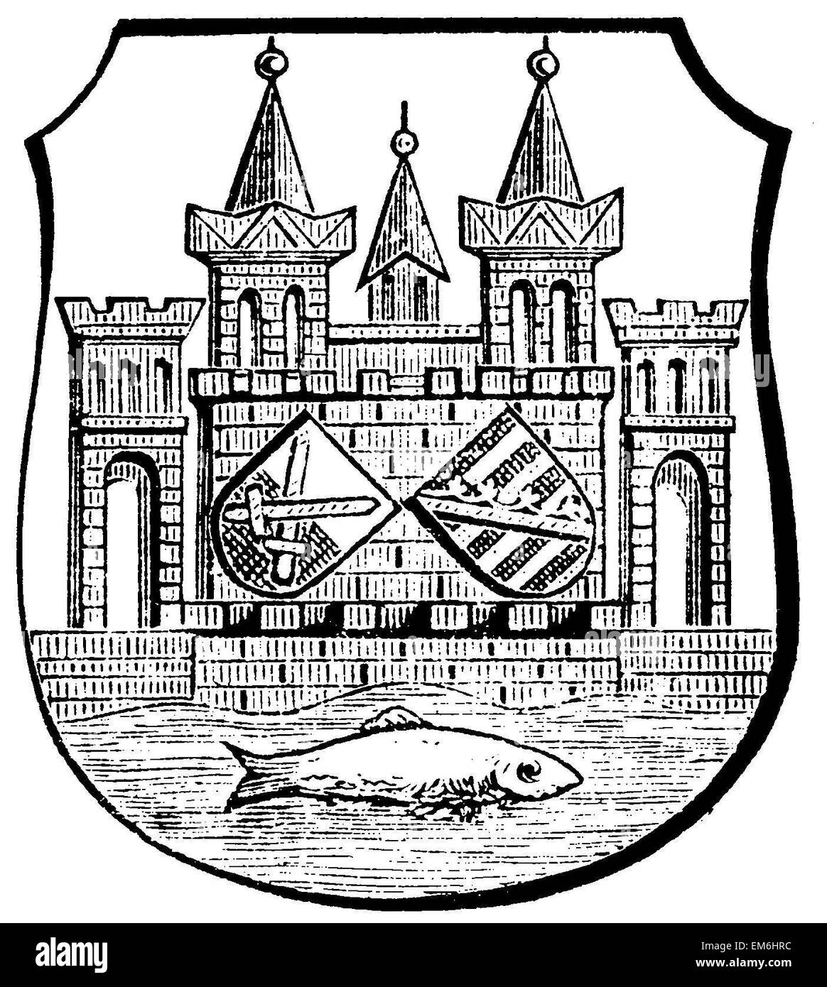 Coat of arms of Wittenberg Stock Photo - Alamy