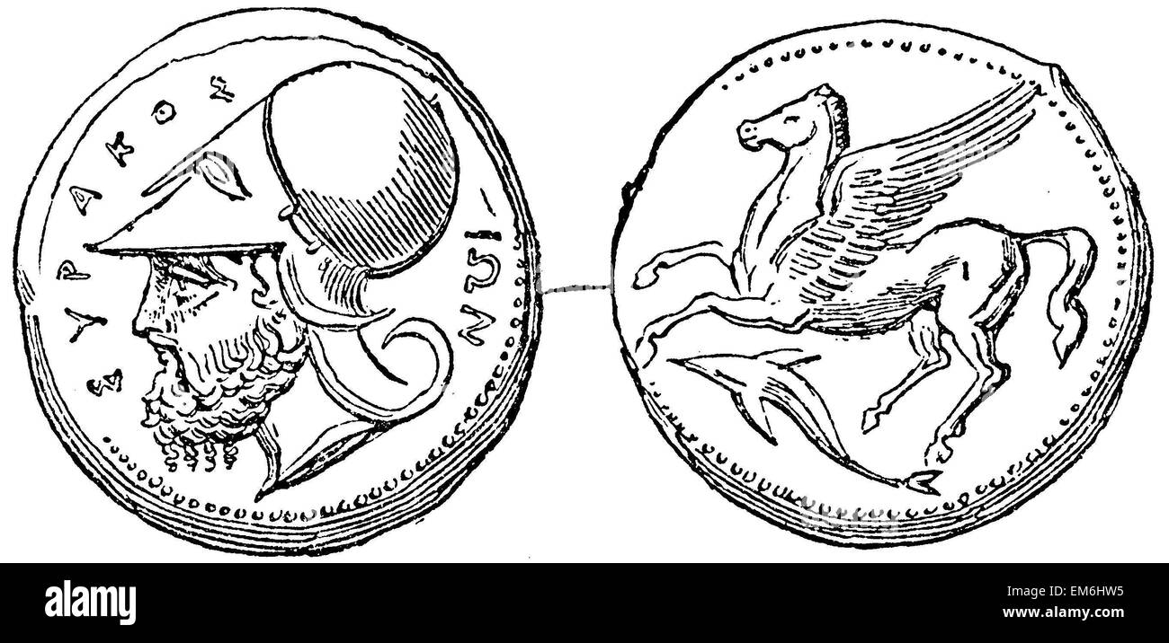 Coins of Syracuse Stock Photo - Alamy