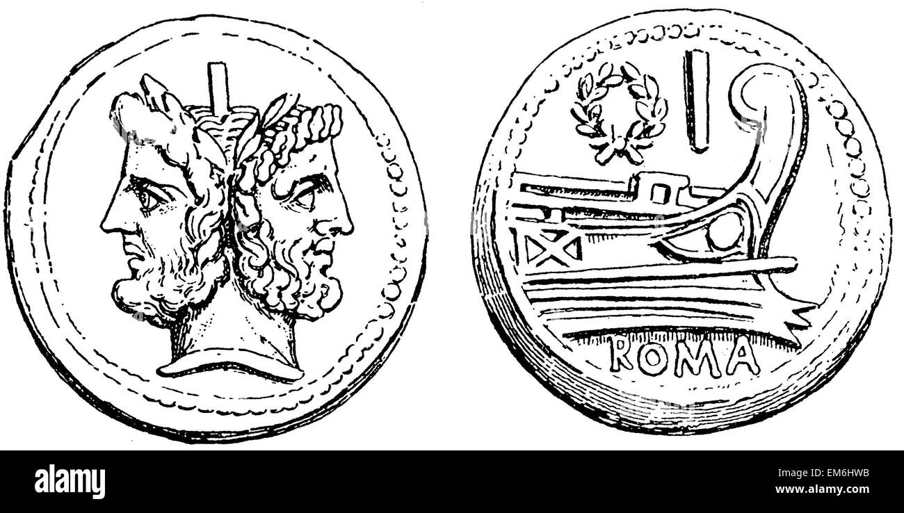 Silver roman coins hi-res stock photography and images - Alamy