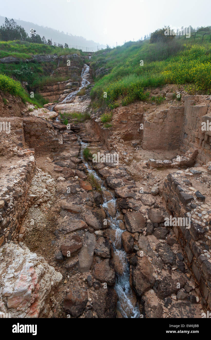 Israel, Ruins of Ancient Tiberius on sea of Galilee; Ancient Tiberius ...