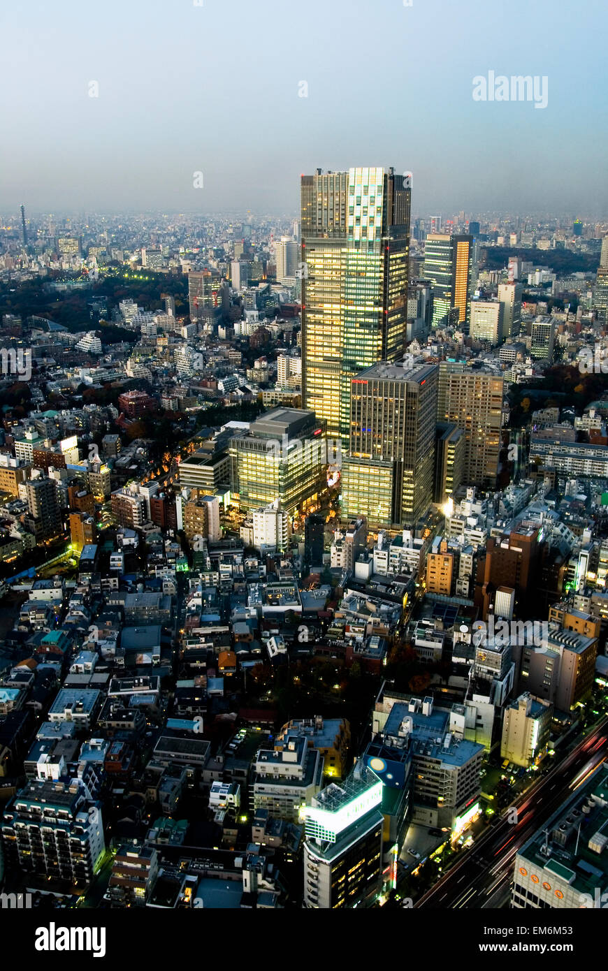 Japan, Roppongi ; Tokyo, Aerial View Of Tokyo Midtown Building Stock ...