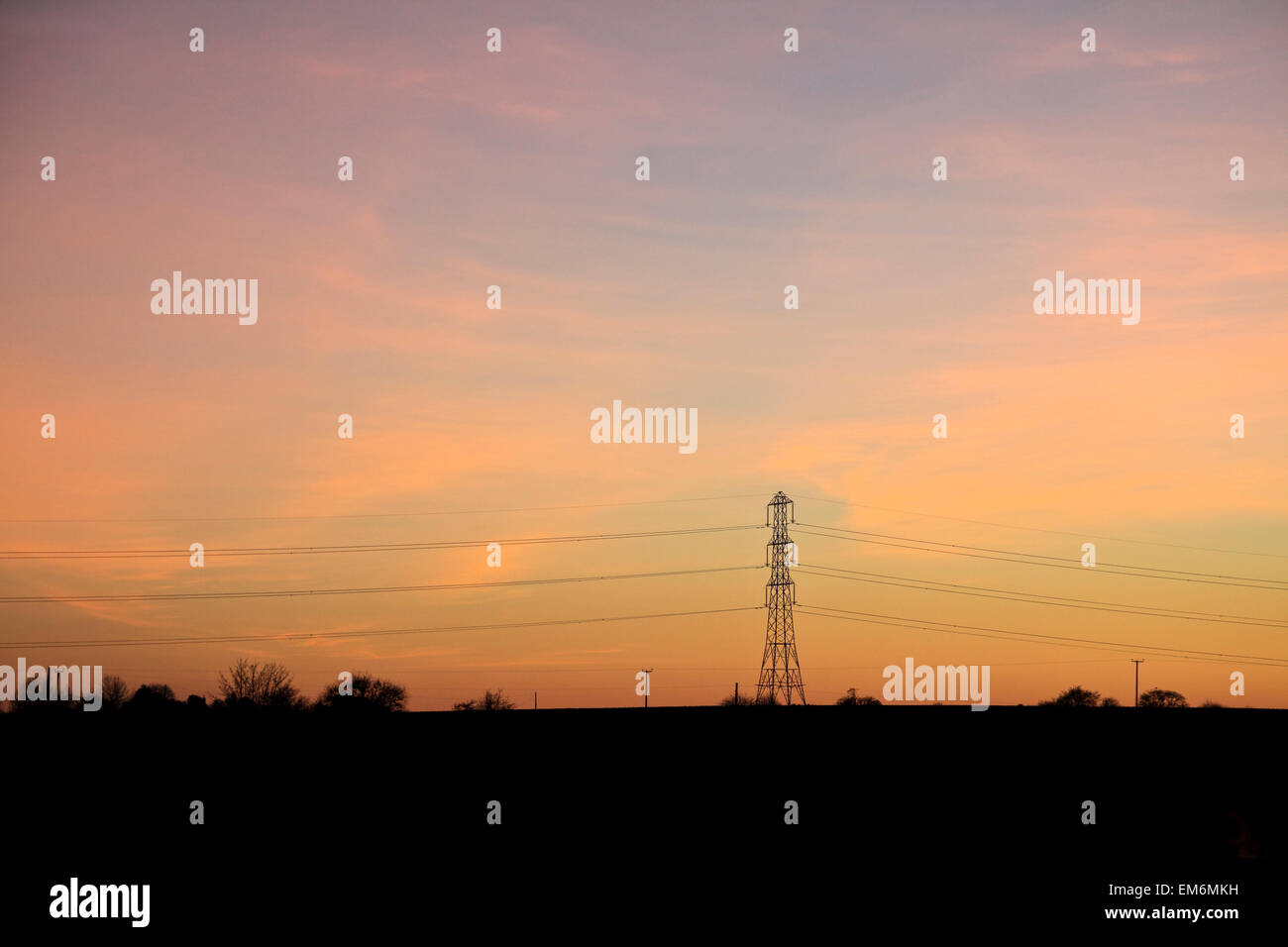 RS 4856. Sunset, Oare Marshes, Kent, England Stock Photo - Alamy