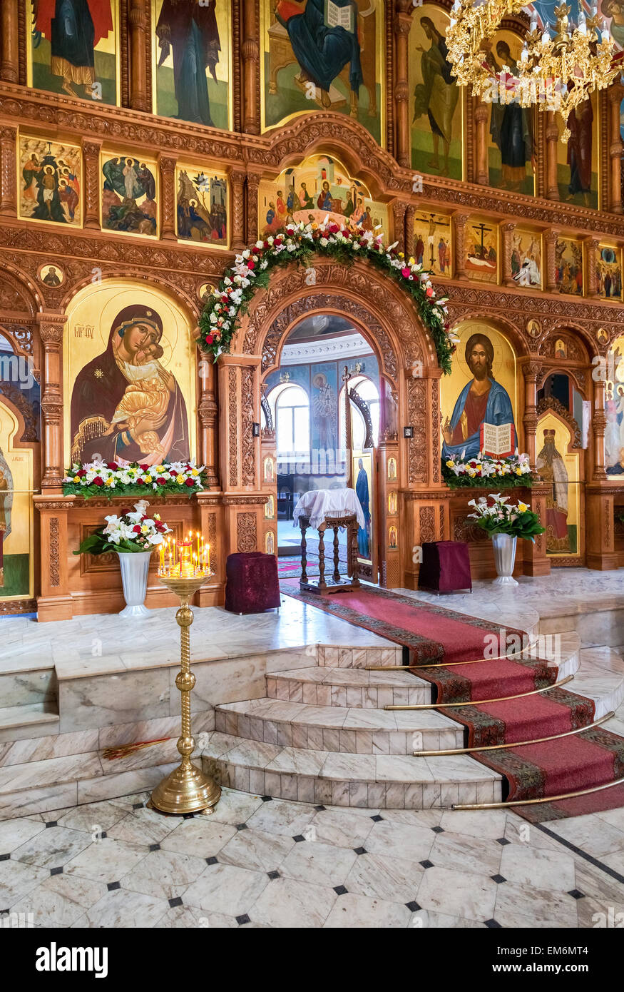 Interior Church of the Resurrection in the Holy Resurrection Monastery ...