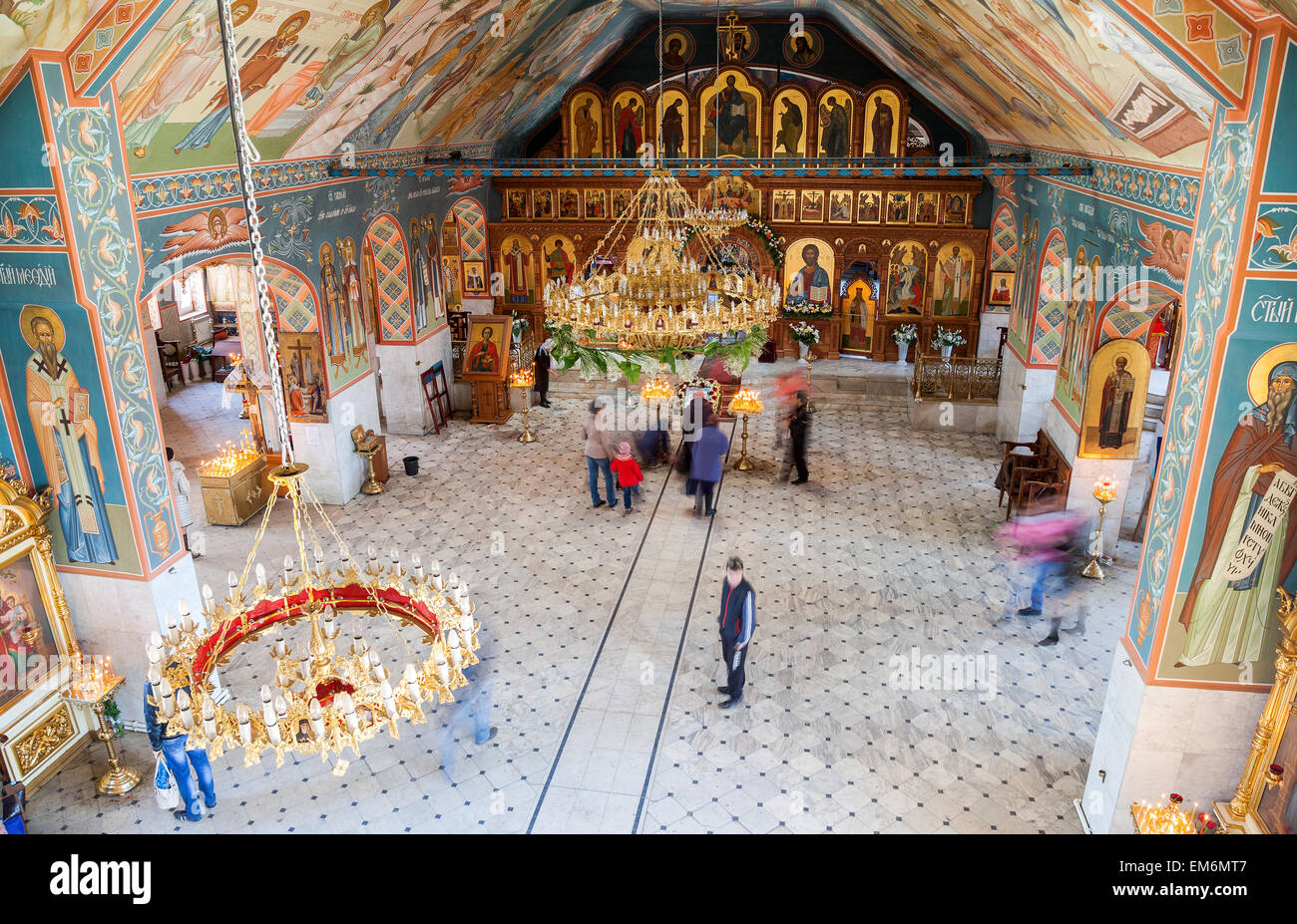 SAMARA, RUSSIA - APRIL 12, 2015: Interior Church of the Resurrection in ...