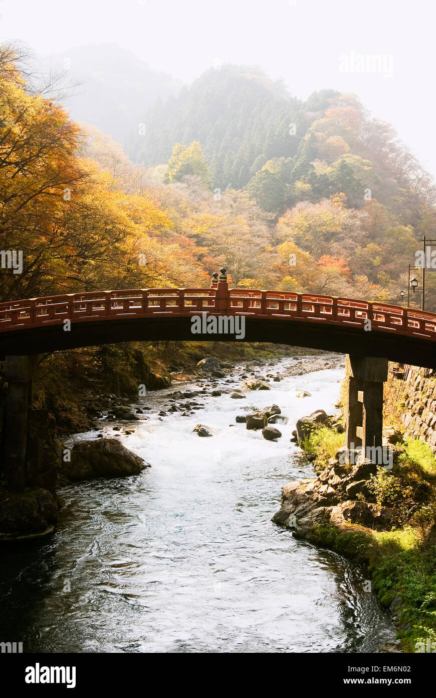 Japan, Shinkyo (Sacred Bridge); Nikko, World Heritage Site Stock Photo - Alamy
